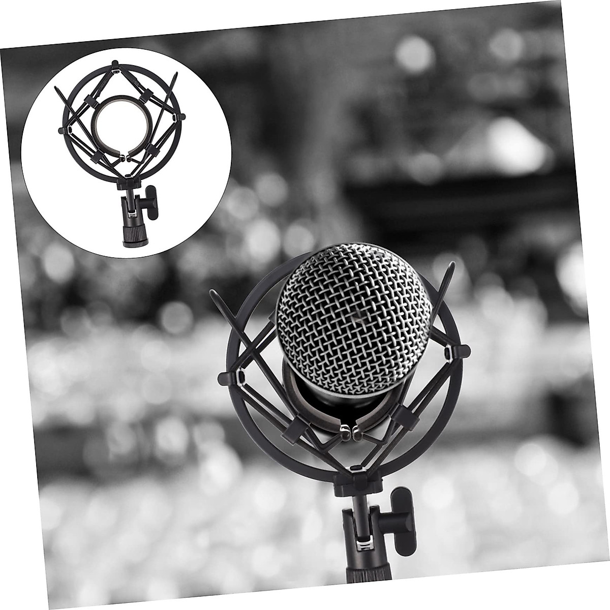 SUPVOX 1pc Microphone Shock Mount Portable Mic Stand Microphone Holder for Mic Stand Condenser Microphone Mount Shockproof Microphone Holder Usb Mic Microphone Shockproof Stands Mic Mount