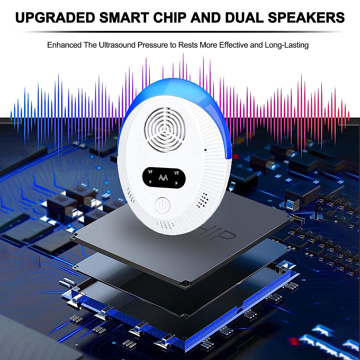 2024 Upgraded Version Ultrasonic Pest Repeller, Mouse Repellent Indoor, Pest Control, Pest Repellent for Home,Kitchen, Office, Warehouse, Hotel 6 Packs