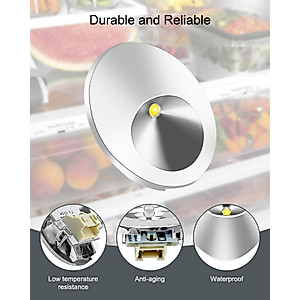 2 Pack Upgrade Refrigerator Led Light Bulb and Cover Assembly Replace WR55X11132 WR55X25754 WR55X26487 WR55X30603 WR55X30602 WR55X26486 Compatible with Ge Refrigerator Led Light Assembly