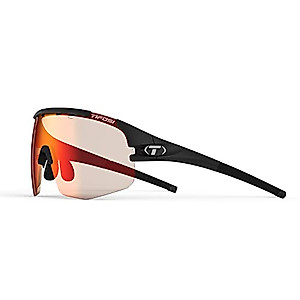 Tifosi Optics Sledge Lite Sunglasses (Matte Black, Clarion Red Fototec)