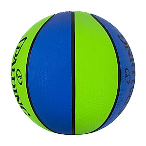 Spalding Lay-Up Mini Outdoor Blue/Green Basketball 22"