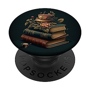book lover reading library cute read PopSockets Standard PopGrip