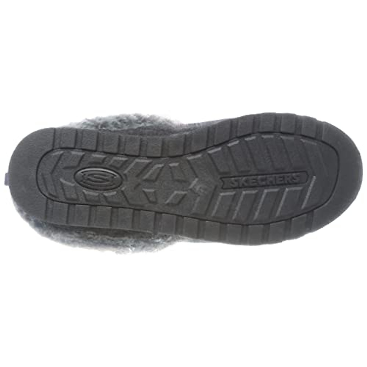 Skechers BOBS Women's Keepsakes - Ice Angel Slipper, Charcoal, 10 W US