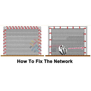 Child Safety Net, Color Knotted Dog Cat Net, Balcony Stair Barrier Fall Protection 6mm Rope 8cm Mesh Heavy Duty Hanging Network (Color : 8mm Rope, Size : 1x3m(3x10ft))