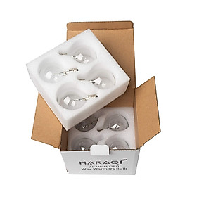 8 Pack 25 Watt G50 Light Bulbs for Full-Size Scentsy Warmers,G16.5 Globe E12 Incandescent Candelabra Base Clear Light Bulbs for Wax Warmer