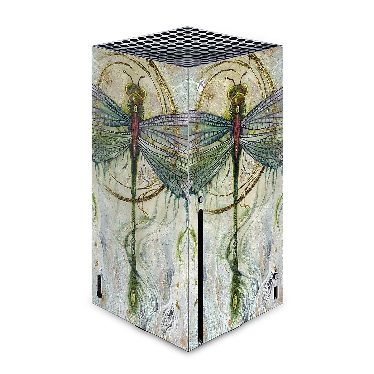 Head Case Designs Officially Licensed Stephanie Law Damselfly 2 Art Mix Vinyl Sticker Gaming Skin Decal Cover Compatible With Xbox Series X Console