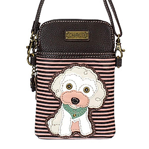Chala Poodle Cellphone Crossbody Handbag - Poodle Mom