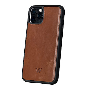 Wilken iPhone 14 Pro Leather Wallet Case with Detachable Magnetic Phone Case | Compatible with MagSafe and All Wireless Charging Accessories | Genuine Leather Magnetic Wallet Case (14 Pro, Brown)