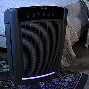 LivePure Bali Series Multi-Room Whole House Large Console Air Purifier, True HEPA Filter Captures Allergens, Smoke, Mold, Pollen, Dust Mites, Slate Black