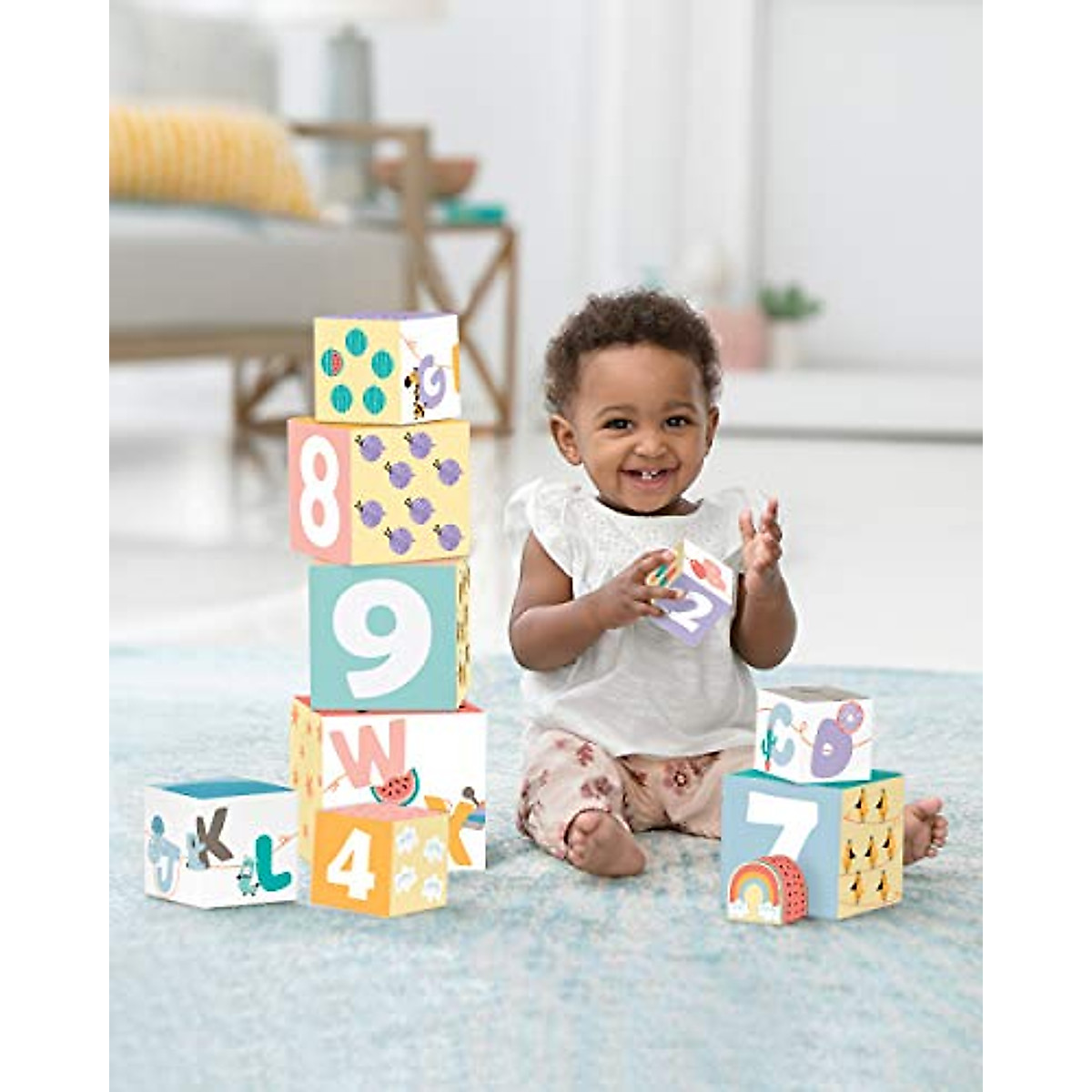 Skip Hop Infant Toy Nesting Blocks, ABC & Me
