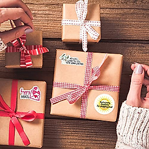 Wailozco Happy Mail Stickers,Thank You Stickers,Handmade Stickers,Small Shop Stickers,Envelopes Stickers for Small Business, Online Retailers,Handmade Goods,500 Labels Per Roll