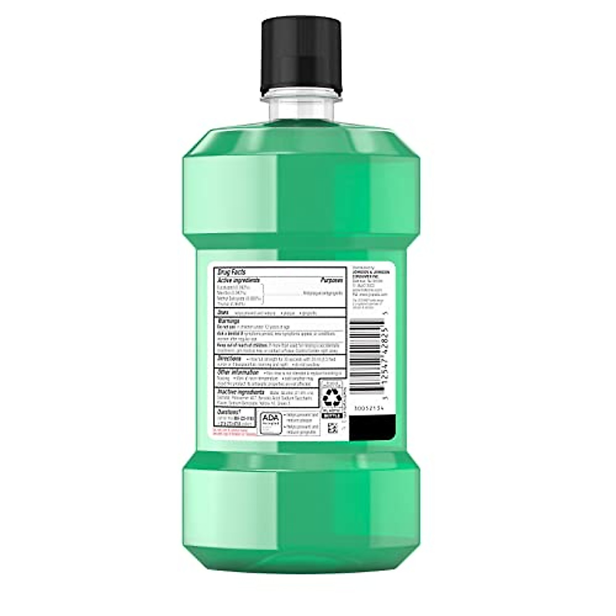 Listerine Freshburst Antiseptic Mouthwash for Bad Breath, Kills 99% of Germs That Cause Bad Breath & Fight Plaque & Gingivitis, ADA Accepted Mouthwash, Spearmint, 500 mL (Pack of 2)