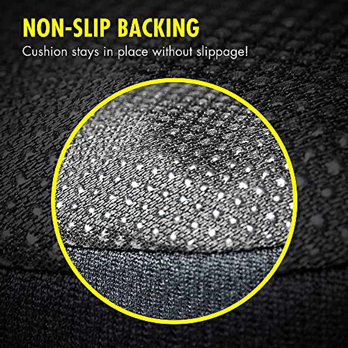 HEALTHMATE IN9115 Comfy Gel Coccyx Cushion Gel Seat Cushion for Long Sitting for Back, Sciatica and Tailbone Pain Relief, for Office Chair, Car, Wheelchair, Long Trips