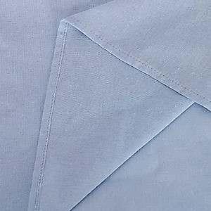 Women Half Sleeve Button Cotton Linen Dress Simple Solid Color Crewneck Loose Casual Fashion Beach Dresses