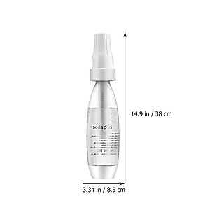 KESYOO Hand Tools Fizzy Drink Machine Sparkling Hand Operated Soda Makers Exchange Carbonator Bottles for DIY Bubble Making Juices Lemonades Cocktail Drinks White Foam Maker