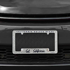 Rico Industries NCAA Cal Berkeley Golden Bears Chrome All Over Automotive Bling License Plate Frame 12' x 6' Chrome All Over Automotive Bling License Plate Frame Design for Car/Truck/SUV