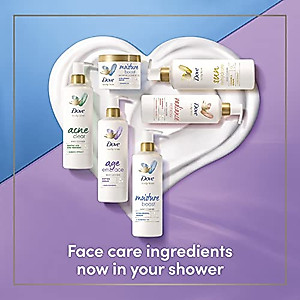 Dove Body Love Body Cleanser Radiance Renew 4 Count For Dull Skin Exfoliating Body Wash with Vitamin C Serum 17.5 fl oz