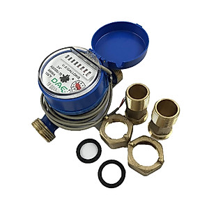 DAE AS200U-75P Water Meter with Pulse Output, 3/4" NPT Couplings, Measuring in Gallons