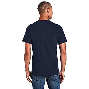Gildan Men's Crew T-Shirts, Multipack, Style G1100, Navy/Charcoal/Cardinal Red (5-Pack), Medium