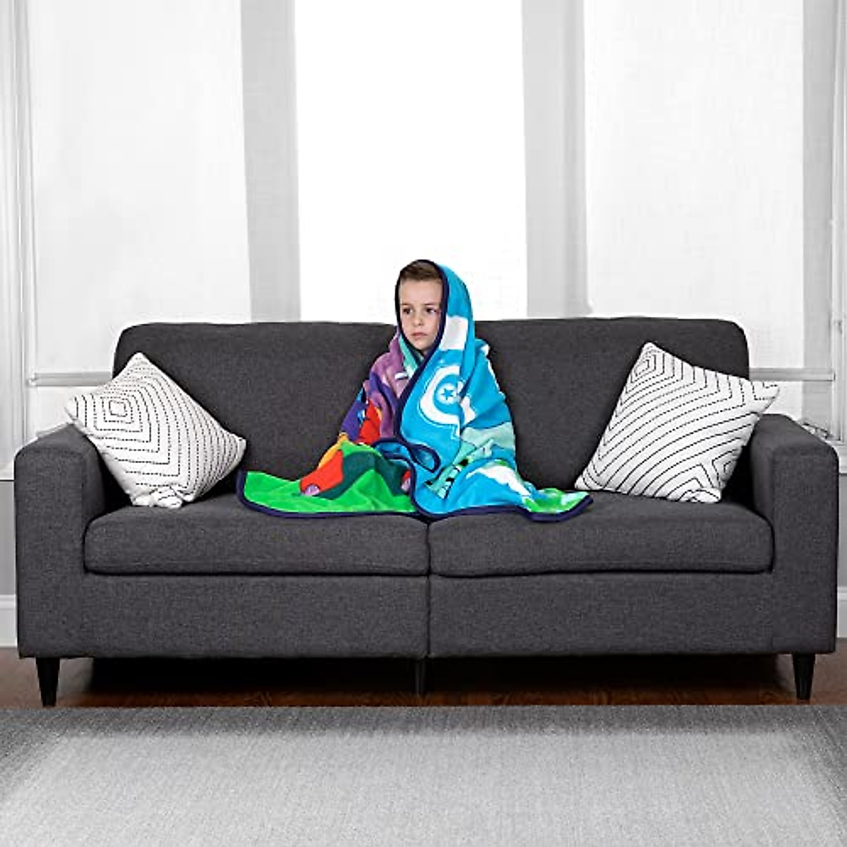 Franco Kids Bedding Super Soft Micro Raschel Throw, 46 in x 60 in, Dino Ranch