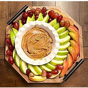 Serving Tray with Black Handle - Farmhouse Decor - Decorative Tray - Serving Tray, Serving Tray with Handles