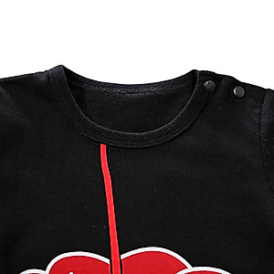 IURNXB 2-Pack Baby Rompers Boys Girls Cute Newborn Toddler Cotton Infant Onesie Cartoon Cosplay Baby Clothes Black/Gray