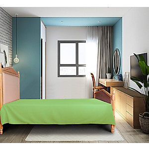 Flat Sheet - Luxury Soft 100% Cotton Sateen Weave Bedding 800 Thread Count - Best Premium Quality Top Sheet - Easy Care - 1 Flat Sheet Only (King/California King, Sage)