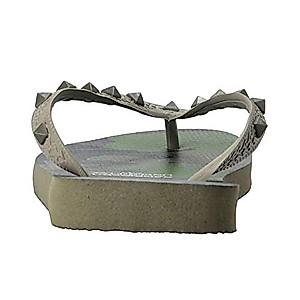 Valentino By Havaianas Women's Rockstud Camouflage Flip Flops Shoes Sz US 11/12 EU 43/44