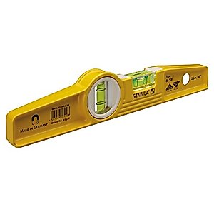Stabila 25100 10-Inch Die-Cast Rare Earth Magnetic Level , Yellow