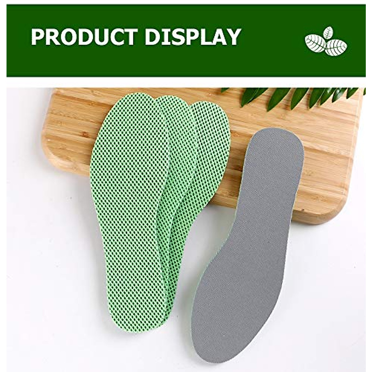 3 Pairs Mint Deodorant Insoles Health Light Weight Shoes Pad Absorb-Sweat Breathable Mesh Cloth Sports Insert Men Women (Size : 43) (40)