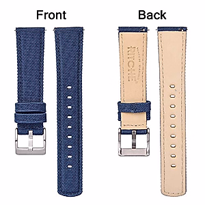 Ritche Christmas Gift 22mm Canvas Sailcloth Watch Band Quick Release Watch Strap for Men Women Watch Bands, White Elephant Gifts, Stocking Stuffers for Men
