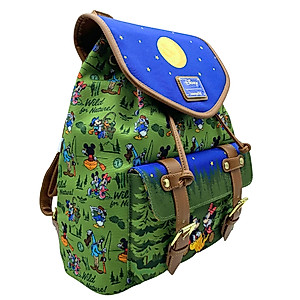 Loungefly Mickey, Minnie, & Friends Camping Scene Rucksack