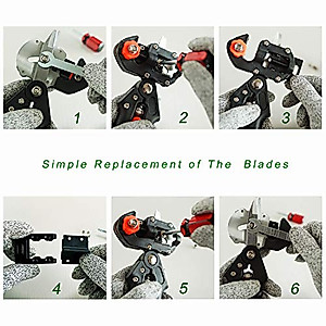 PUELDU Grafting Tool, Pruner Kit, Including Replacement Blades,Grafting Knife,Grafting Tapes,Plant Labels&Garden Clips,Perfect for Fruit Tree Grafting