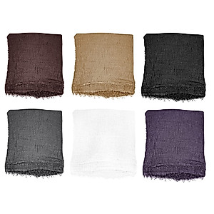 6 PCS Women Scarf Shawl for All Season Scarve, Mixed Color Y