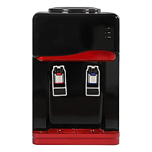 Countertop Water Dispenser 5 Gallon Water Cooler Dispenser Cold and Hot Water Dispenser with Child Safety Lock, Top Loading Water Dispenser