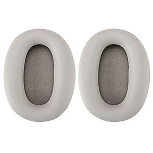 1 Pair Ear Pads Replacement Compatible with Sony WH-1000XM2 MDR-1000X Headphone Protein Leather Foam Ear Cushion Earphone Accessories Grey