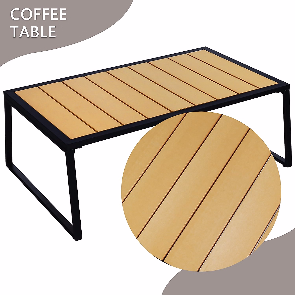 ENSTVER Outdoor Rattan Loveseat