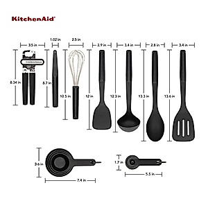 KitchenAid Universal Tool and Gadget Set, 16 Piece, Black