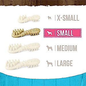 Merrick Fresh Kisses Dog Dental Treats with Mint Breath Strips, Dog Treats for Small Breeds 15-25 Lbs - 1.83 lb Box with 48 Brushes