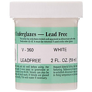 AMACO Velvet Underglaze, 2 oz Jar, White