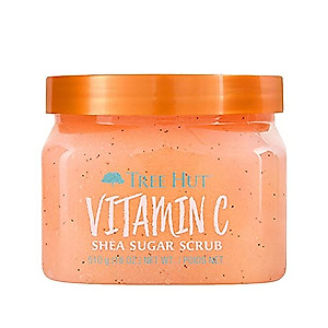 Tree Hut Vitamin C Shea Sugar Scrub, 18 oz, Ultra Hydrating and Exfoliating Scrub for Nourishing Essential Body Care