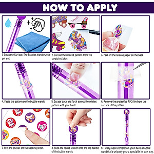 24PCS Roller Skate DIY Bubble Wands Party Favors 96PCS Stickers for Goodie Bag Fillers Pinata Stuffers, Mini Bubble Bulk Birthday Party Supplies Toys Gifts Class Prizes for Toddlers Boys Girls