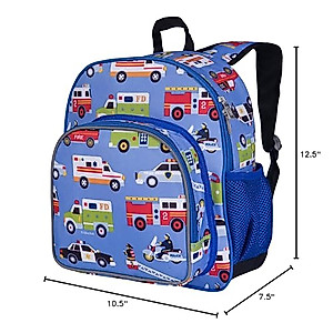 Wildkin 12-Inch Kids Backpack for Boys & Girls, Perfect for Daycare and Preschool, Toddler Bags Features Padded Back & Adjustable Strap, Ideal for School & Travel Backpacks (Heroes)