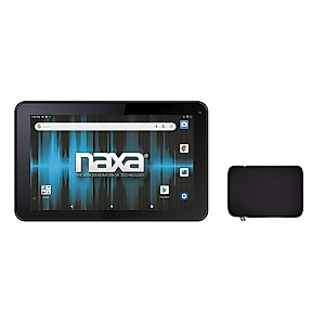 Naxa Electronics NID-7022 Android 11 Tablet with 7” HD TN Screen and Pouch 1.6 GHz Quad Core Processor, 2GB Ram, 16GB Storage, Front and Rear Cameras, Speaker and Microphone, Black