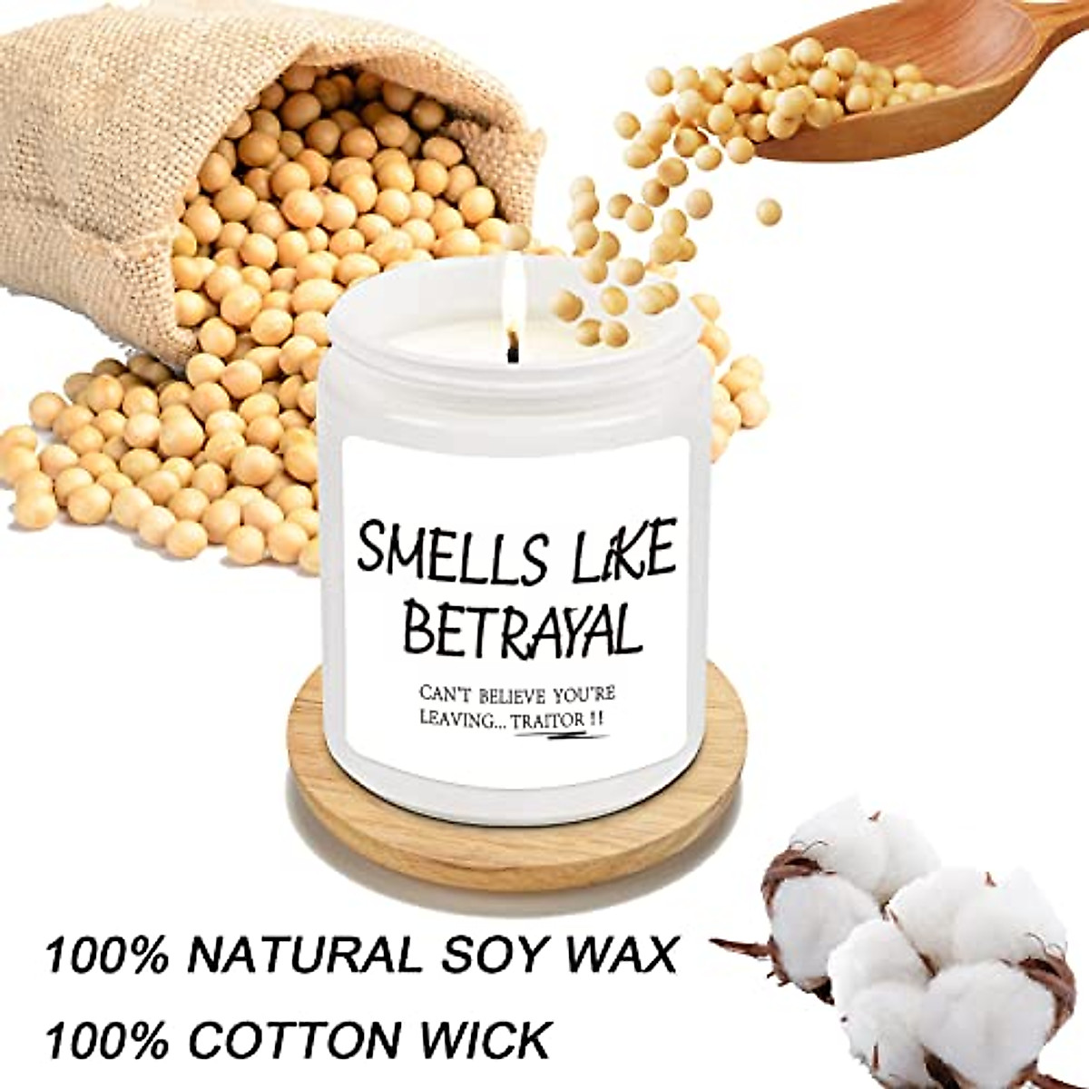 Lovearth Funny Going Away Gift for Coworker, Best Friend Moving, Coworker Leaving Gifts for Women, Men - New Job, Promotion Gift, Farewell, Goodbye Gifts for Coworkers, Boss, Lavender Scented Candles