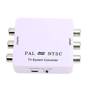 Mini PAL to NTSC Converter PAL NTSC Mutual Conversion Converter Adapter for Most DVD Players/recorders, camcorders, VCRs, Video Monitors and Various TV Systems