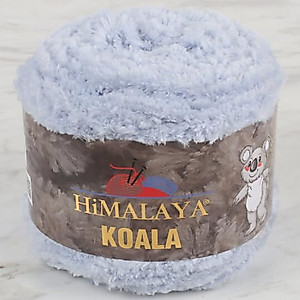 2 Ball/Skein Himalaya Koala Chenille Yarn, 100g/3.5 oz, 100 m/109 Yards, 100% Micro Polyester Bulky Chunky Yarn, Baby Yarn, for Amigurumi, Baby Blankets, and Home Decor, 75732