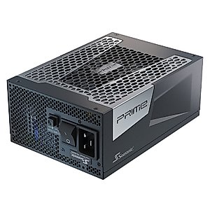 Seasonic Prime TX-1600, 1600W 80+ Titanium, Full Modular, Fan Control in Fanless, Silent, and Cooling Mode, 12 Year Warranty, Perfect Power Supply for Gaming and High-Performance Systems, SSR-1600TR.
