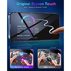 Benazcap Screen Protector for iPhone 14 pro 6.1'', Auto Dust-Elimination,Bubbles Free/Anti Scratch/9H+ Hardness Tempered Glass for iPhone 14 pro 6.1 Inch 2022, 2 Pack