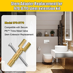 Stem Adapter Replacement for 970-0770 Plumbing Shower Handle Stem Extension Tub and Faucet Accessories Valve Extender Trim Repair Kit